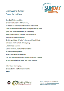 UnitingWorld : UnitingWorld Sunday Resources